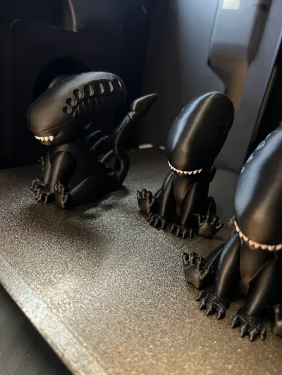 Chibi Xenomorph Figures - Free 3D Print Model - MakerWorld