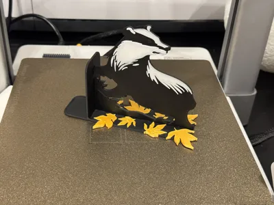 Hufflepuff Bookend by Cremisi MakerWorld: Download Free 3D Models
