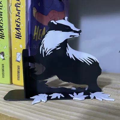 Hufflepuff Bookend by Cremisi MakerWorld: Download Free 3D Models