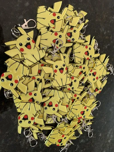 Pokemon Pikachu keychain by CasalingoDisperato🏠🕷️ - MakerWorld