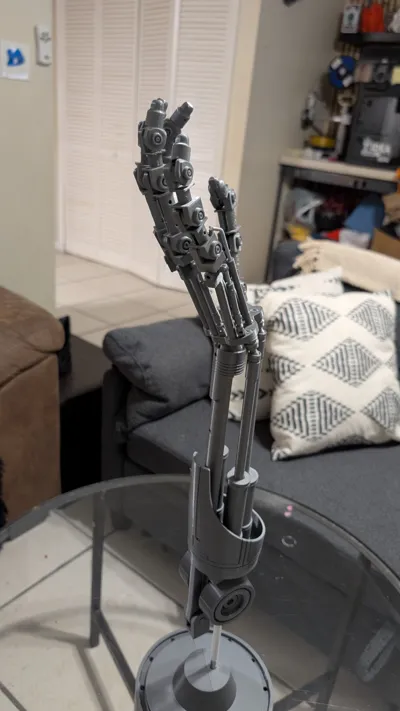 Terminator T800 Arm with Light Base Remixed by PaulD MakerWorld ...