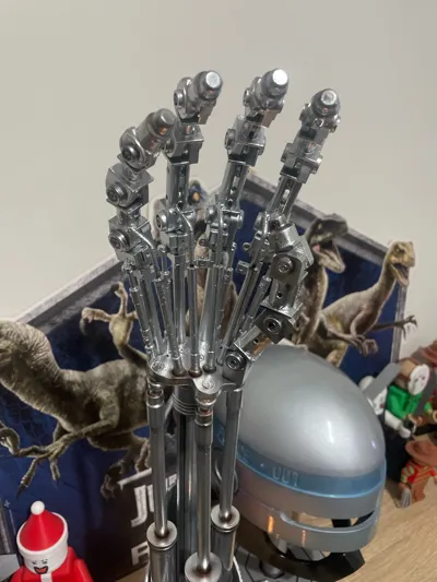 Terminator T800 Arm with Light Base - Free 3D Print Model - MakerWorld