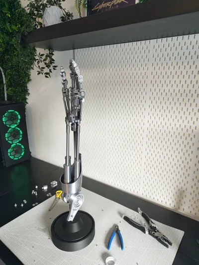 Terminator T800 Arm with Light Base Remixed by PaulD MakerWorld ...