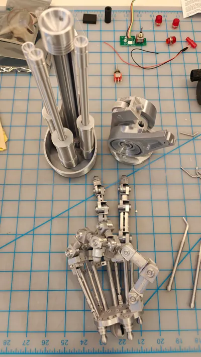 Terminator T800 Arm with Light Base Remixed by PaulD MakerWorld ...