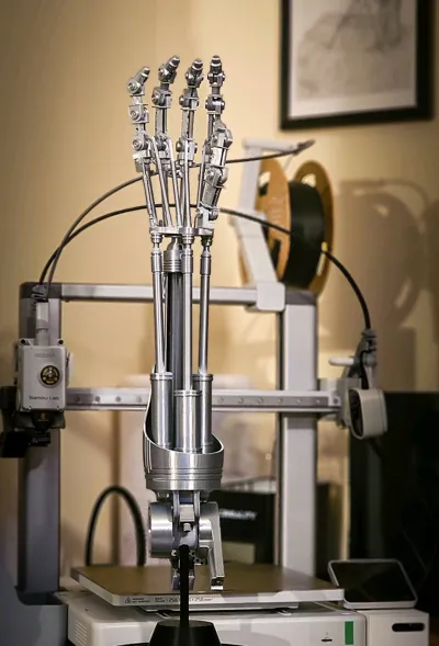 Terminator T800 Arm with Light Base Remixed by PaulD MakerWorld ...