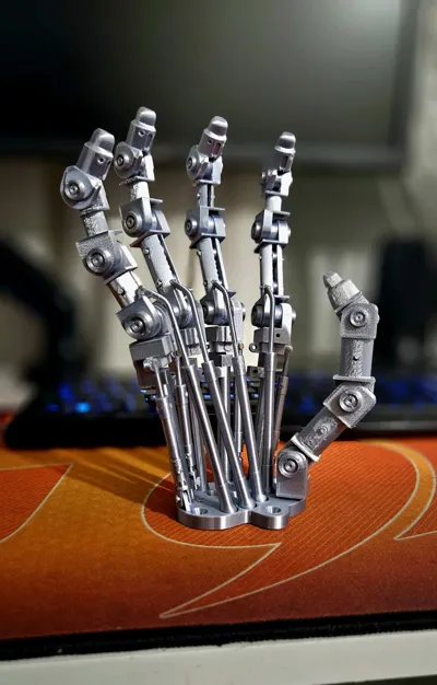 Terminator T800 Arm with Light Base - Free 3D Print Model - MakerWorld