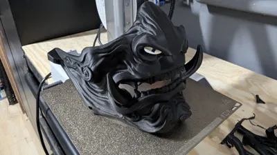 Samurai mask Remixed by R o n i n MakerWorld: Download Free 3D Models