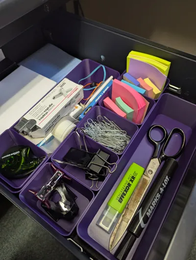 Shallow Desk Junk Drawer Organizer Storage Tray's - Free 3D Print Model ...