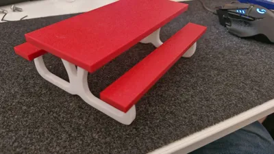 minature fingerboard picnic table by odylabs MakerWorld: Download Free ...