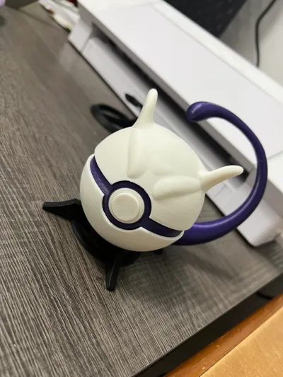 Mewtwo Ball - Pokemon - Pokeball Functional by Torikami MakerWorld ...