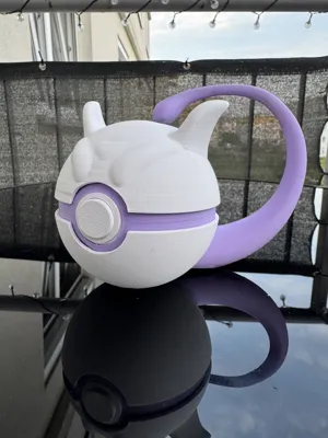 Mewtwo Ball - Pokemon - Pokeball Functional by Torikami MakerWorld ...