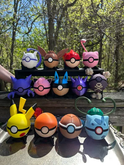 Mewtwo Ball - Pokemon - Pokeball Functional by Torikami MakerWorld ...