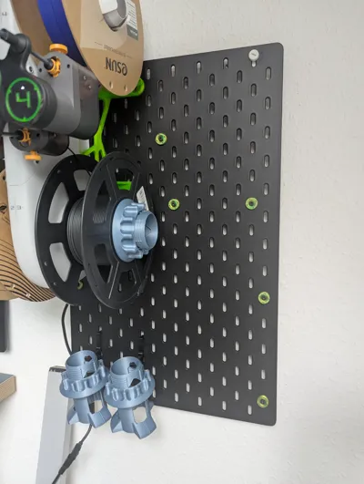 IKEA Skadis wall mount pin + cover Remixed by BasB - MakerWorld