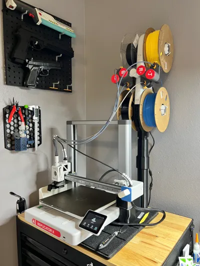 A1 Mini AMS Lite Rotating Top Mount Vertical Stand Remixed by ...