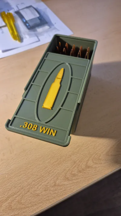 Ammo Storage Box .308 WIN / 7.62x51 NATO 50 Rounds by Coconut ...