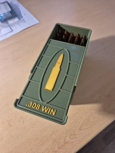 Ammo Storage Box .308 WIN / 7.62x51 NATO 50 Rounds by Coconut ...