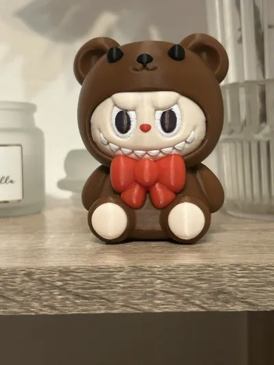 Labubu Teddy bear by kangkang MakerWorld: Download Free 3D Models
