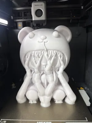 Labubu Teddy bear by kangkang MakerWorld: Download Free 3D Models