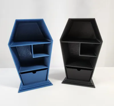 The Coffin Shelf with Drawer! (casket) - Free 3D Print Model - MakerWorld
