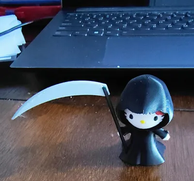 Grim Reaper Hello Kitty by JP3D MakerWorld: Download Free 3D Models