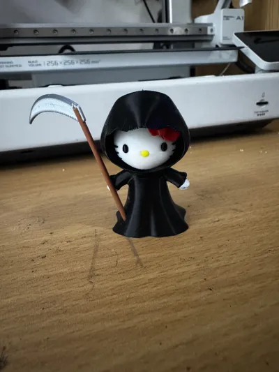 Grim Reaper Hello Kitty by JP3D MakerWorld: Download Free 3D Models