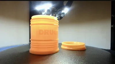 "Drugs" Barrel Stash Container 80x105mm by Eternity Labs MakerWorld ...