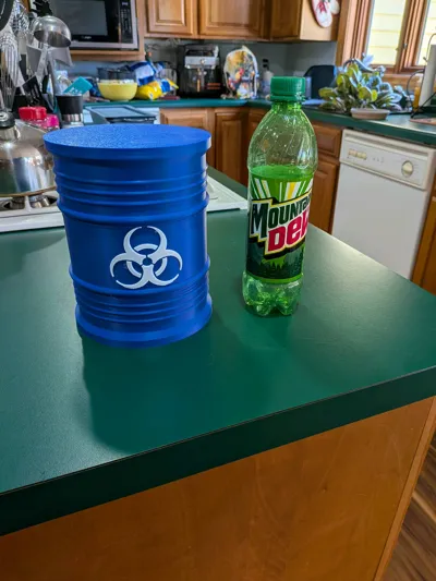 "Drugs" Barrel Stash Container 80x105mm - Free 3D Print Model - MakerWorld