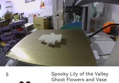 Spooky Lily of the Valley Ghost Flowers and Vase by ghostgirl ...