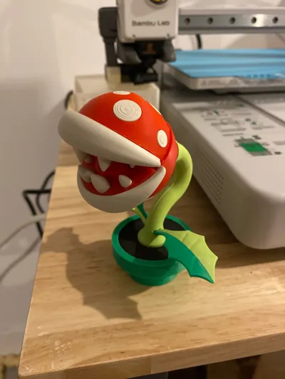 Piranha Plant - Chomping Fidget Toy - Free 3D Print Model - MakerWorld