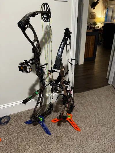 Folding compound bow stand with lock by michsiv MakerWorld: Download ...