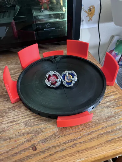 Beyblade X stadium/ arena with customizable walls by Tornad_pl - MakerWorld