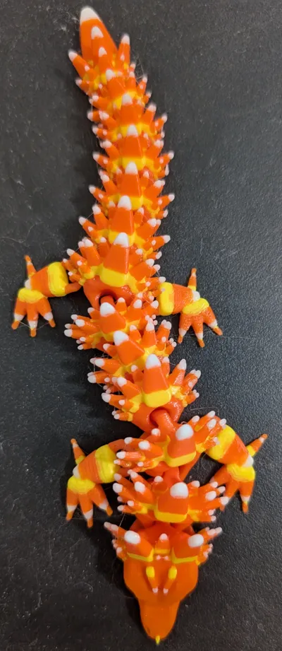 Candy Corn Dragon Halloween by Meyerhouse MakerWorld: Download Free 3D ...