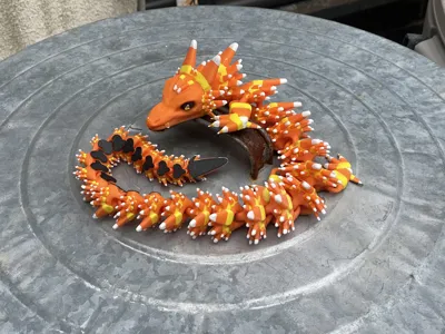 Candy Corn Dragon Halloween by Meyerhouse MakerWorld: Download Free 3D ...