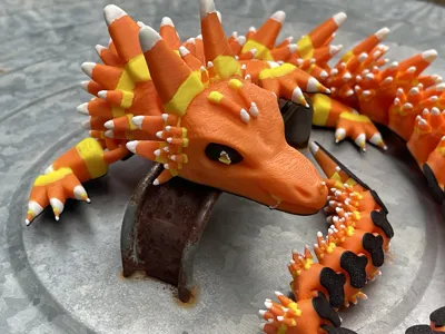 Candy Corn Dragon Halloween by Meyerhouse MakerWorld: Download Free 3D ...