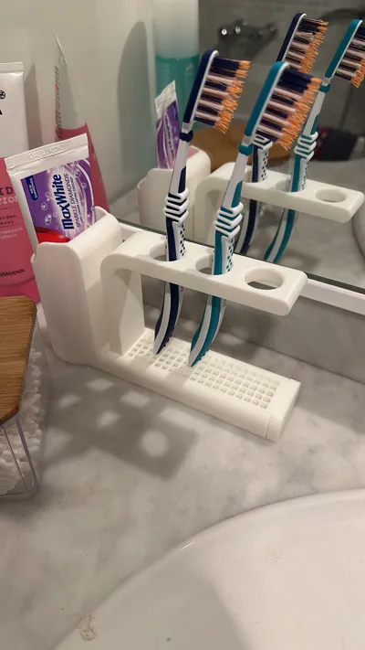 toothbrush and toothpaste holder Remixed by Sérgio MakerWorld: Download ...