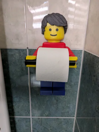 Brick Man Toilet Paper Holder - Hair Remixed by Matt MakerWorld ...