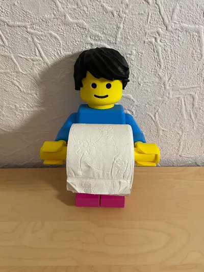 Brick Man Toilet Paper Holder - Hair Remixed by Matt MakerWorld ...