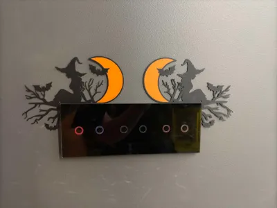 halloween light switch witch by Satisartes - MakerWorld