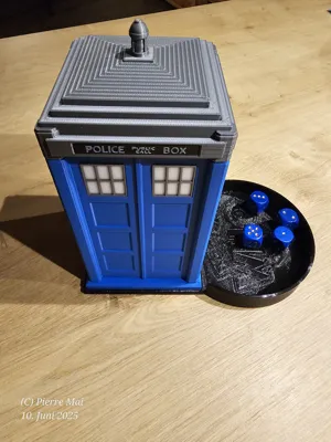 TARDIS Dice Tower "Enhanced" (2023 Tardis) - Free 3D Print Model ...