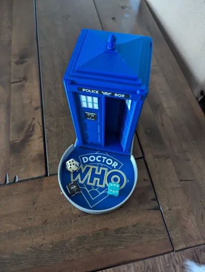 TARDIS Dice Tower "Enhanced" (2023 Tardis) by NeoRame MakerWorld ...