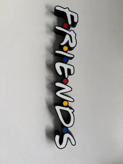 Friends Logo - Free 3D Print Model - MakerWorld