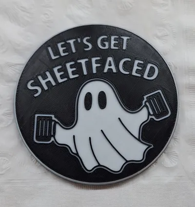 Funny Ghost Coasters - Halloween Ghost Decoration by Ziggy - MakerWorld