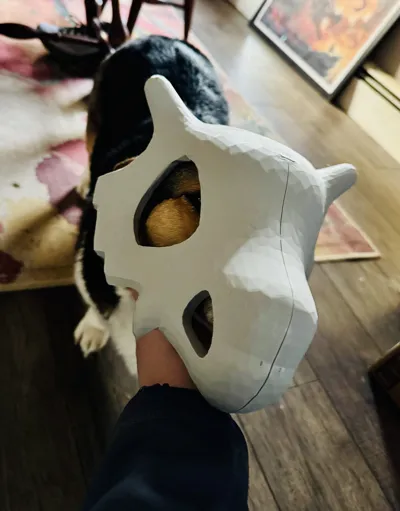 Dog and Cat Mask (Cubone from Pokémon) by Notorious MakerWorld ...
