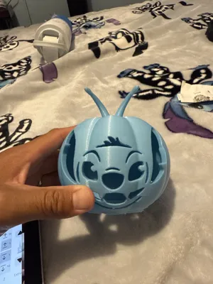 Stitch and Angel Pumpkin theelight Lanterns by Valkyrie Forge - MakerWorld