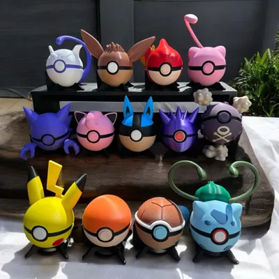 Mew v2 Ball - Pokemon - Pokeball Functional - Free 3D Print Model ...