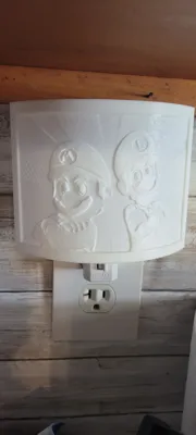 Mario & Luigi Lithophane Night Light by Picture_it - MakerWorld