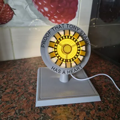 Arc Reactor MK1 V2 (LED Lamp Kit - HK001) by Mc2.project3DMakerWorld: Download Free 3D Models