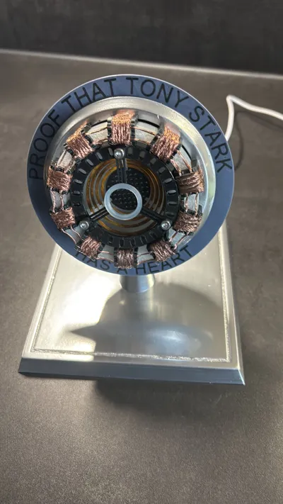 Arc Reactor MK1 V2 (LED Lamp Kit - HK001) by Mc2.project3DMakerWorld: Download Free 3D Models