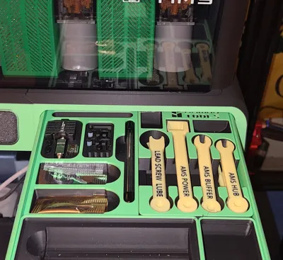 AMS Riser V2 Drawer Base + Gridfinity (Remix) Remixed by SASS3DP ...