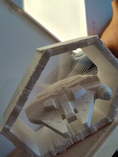 Suspended Millennium Falcon Remixed by fay3dlab - MakerWorld